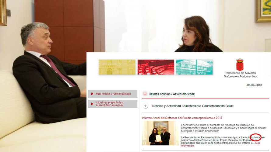 El Parlamento intenta 'colar' una reunión de Aznárez de hace una semana ...